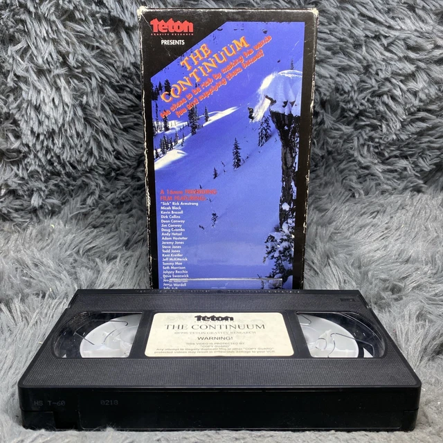 THE CONTINUUM VHS Tape 1996 Rick Armstrong Micah Black Kevin Brazell Skiing £15.36 - PicClick UK