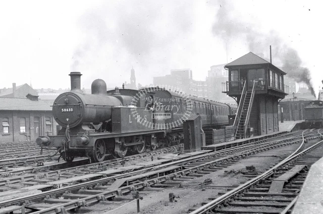 PHOTO BR BRITISH Railways Steam Locomotive Class LYR5 50633 at Leeds ...