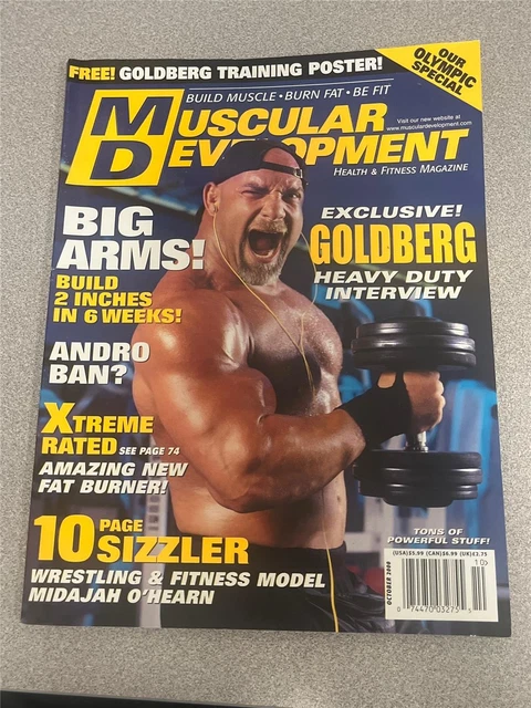 MUSCULAR DEVELOPMENT BODYBUILDING muscle magazine WWE star BILL ...