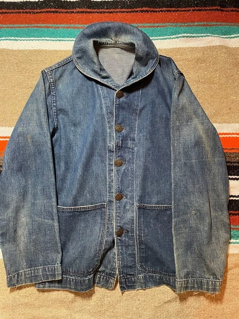 VINTAGE 1930S 1940S USCG Coast Guard Shawl Collar Coveralls Size S Rare ...