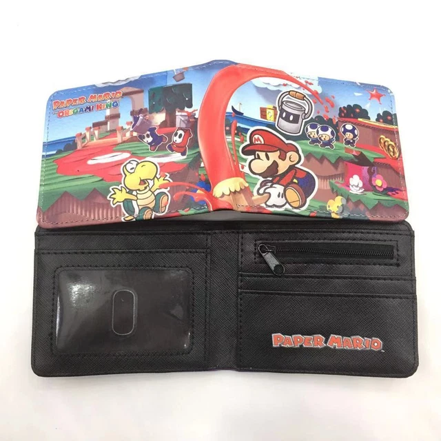 PAPER MARIO PU short Bi-fold wallets with ID card holder coin purse £9. ...