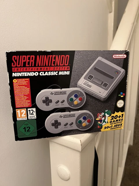 SUPER NINTENDO SNES Classic Mini Entertainment System Console - In ...