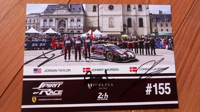 CARTE CARD 24H HEURES du Mans 2024 Ferrari SPIRIT OF RACE N°155 ...