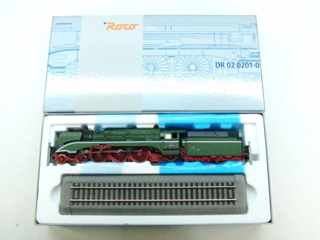 ROCO H0 63195 Dampflok BR02 0201-0, DR, DC, Licht, DSS, NEM, NEU in OVP #54026 EUR 359,90 ...