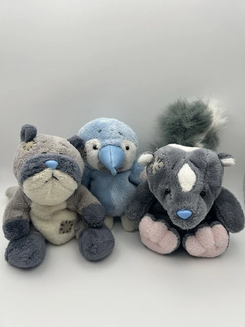 BLUE NOSE SKUNK, otter, parrot teddy - tatty teddy zoo plush bundle ...