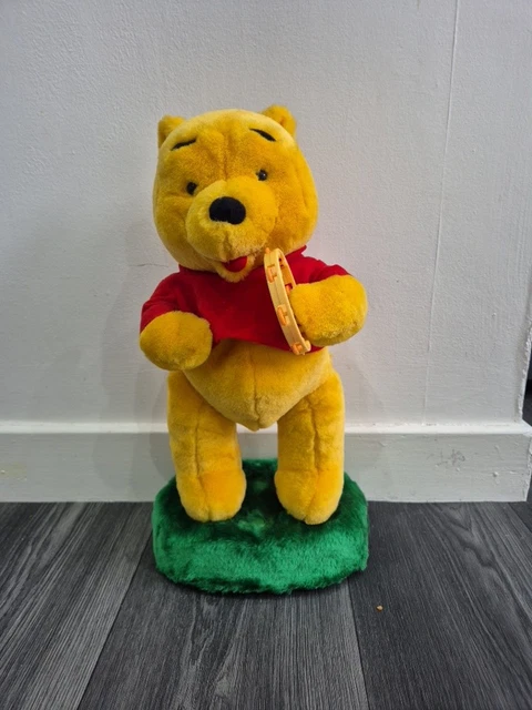 DISNEY WINNIE THE Pooh Singing and Dancing With Tambourine (for display ...
