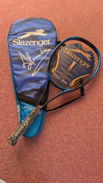 SLAZENGER MYSTIQUE XTREME Tennis Racquet.Signed By Tim Henman. £37.08 ...
