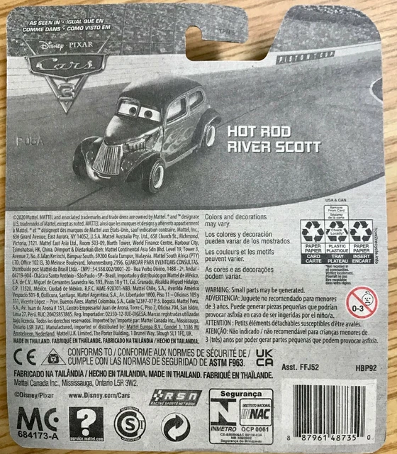 DISNEY PIXAR CARS 3 - HOT ROD RIVER SCOTT 1:55 NEW Hard to Find $7.99 ...