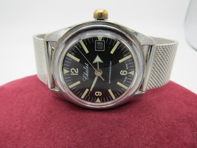 VINTAGE RARE AGON Chromatic Chalet Big Arrow Dive Diver Swiss Watch Cal ...