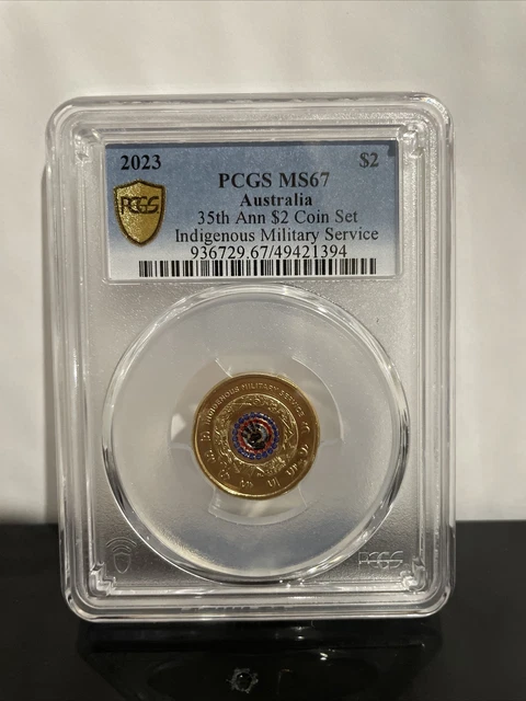 2023 TWO DOLLAR $2 Coin 35th Ann Indigenous Military Service PCGS MS67 $58.00 - PicClick AU