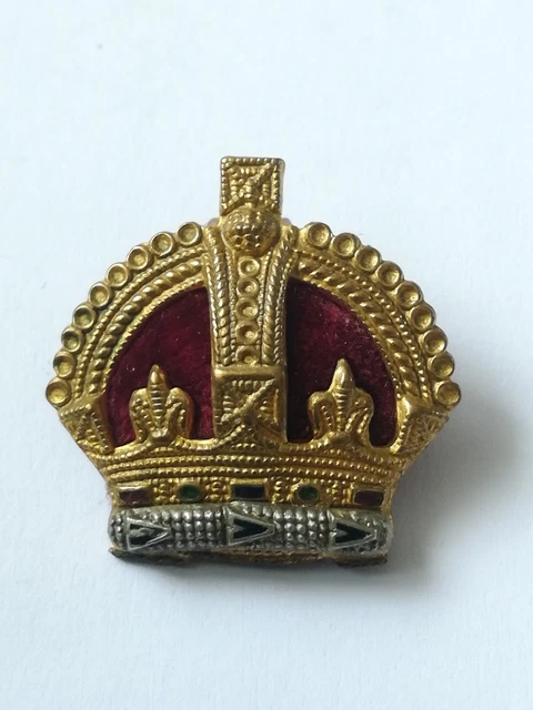WW1 / WW2 King's Crown Military Officers Rank Badge. £6.50 - PicClick UK