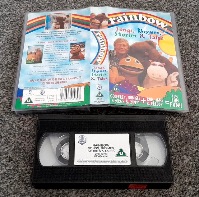 RAINBOW SONGS RHYMES Stories & Tales Bungle Zippy Pal Vhs Video Kids ...