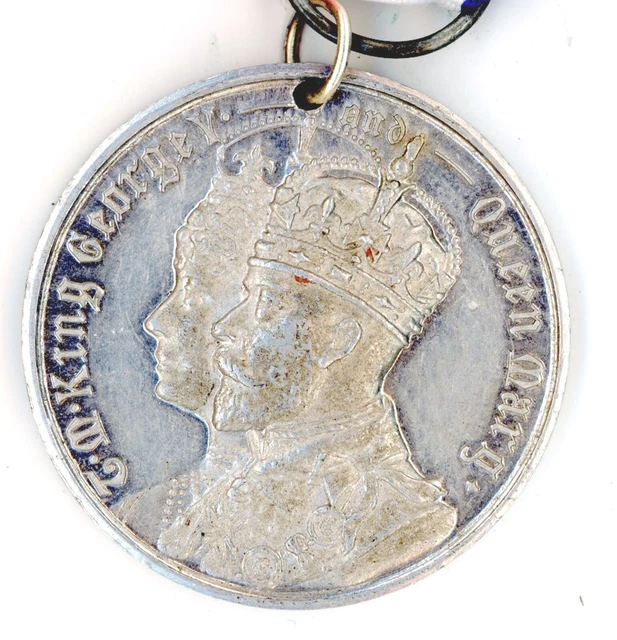 CORONATION OF KING George V 1911 medal medallion Wallsend M W Swinburne ...