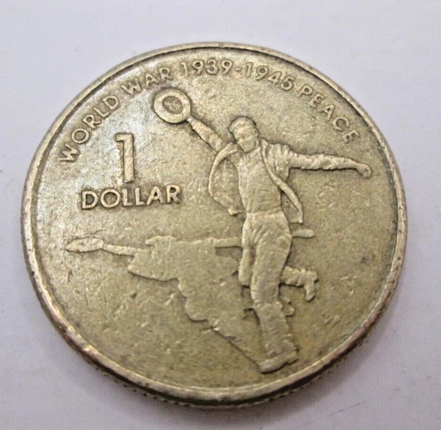 2005 AUSTRALIAN $1 One Dollar Coin World War Wwii 1939-1945 Peace Rare ... 2005 AUSTRALIAN $1 One Dollar Coin World War Wwii 1939-1945 Peace Rare ...