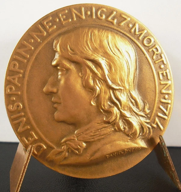 MEDAL DENIS PAPIN S Daniel Since To Marie-Marthe Antoine Industry Of ...