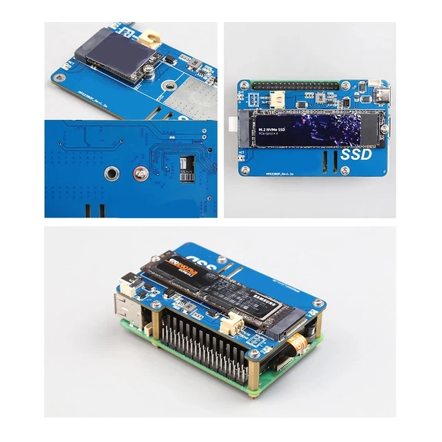 MPS2280P PCIE M.2 NVME SSD HAT for 5 Support 2280 2230 2242 Gen 34531 £ ...