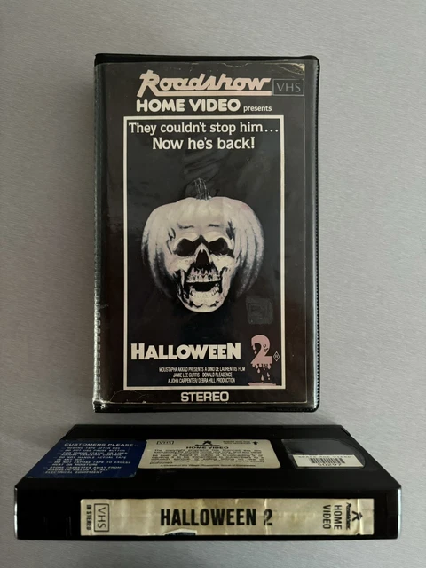 HALLOWEEN 2 VHS Clam Case Original Roadshow Horror Slasher Video Tape ... HALLOWEEN 2 VHS Clam Case Original Roadshow Horror Slasher Video Tape ...