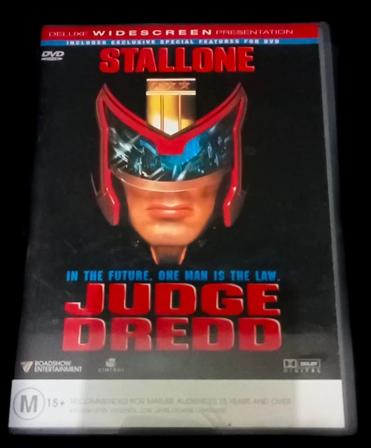 JUDGE DREDD: STALLONE - 1995 Australian Roadshow Video Vhs - CRIME ...