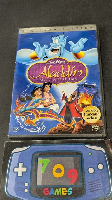 DISNEY’S ALADDIN (DVD, 2004, 2-Disc Set,Special Platinum Edition) $12. ...