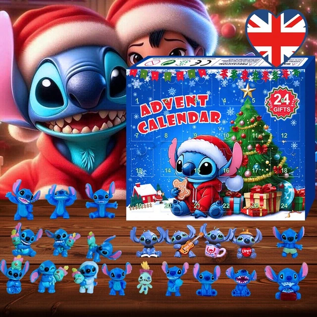 DISNEY STITCH ADVENT Calendar Contains 24Days Christmas Countdown ...