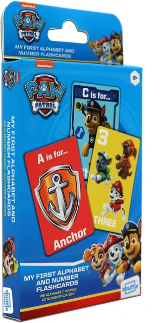 PAW PATROL Alphabet & Number Flashcards £4.99 - PicClick UK