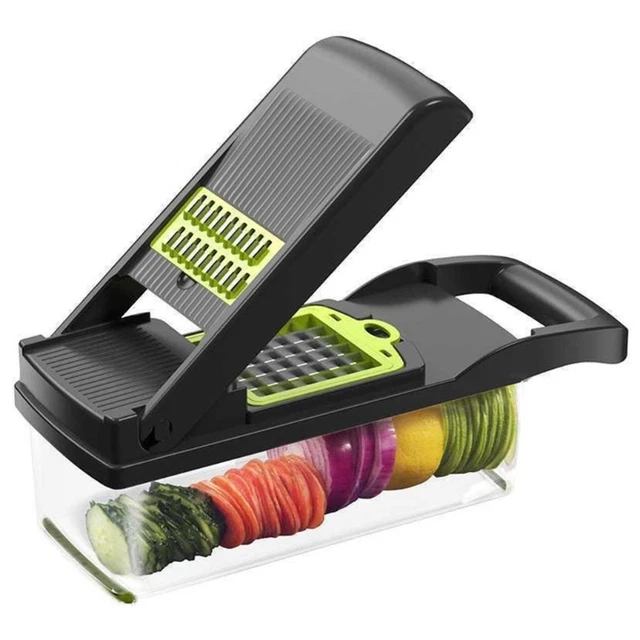 VEGGIE CHOPPER DICER with Container Vegetable Chopper Mandoline Slicer ...