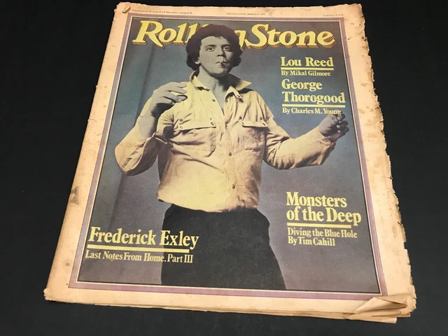 LOU REED GEORGE Thorogood (Jean Michel Jarre Ad) Rolling Stone Oz Mag ...