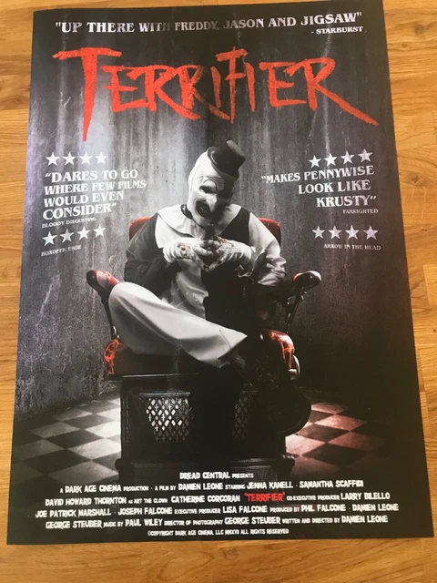 MOVIE POSTER TERRIFIER 420mm x 594mm size A2 EUR 4,68 - PicClick IT