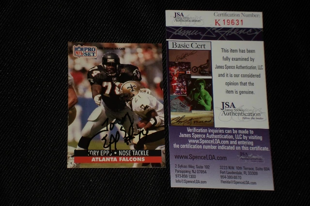 LOT TORY EPPS 1991 Pro Carte Autographe Signée Rookie #434 Certifiée ...