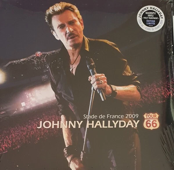 JOHNNY HALLYDAY STADE De France 2009 (4xLP, Album, Ltd, RE, Pourpre ...