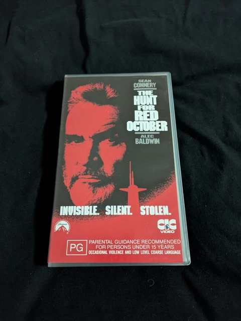 THE HUNT FOR Red October - VHS Cassette Tape [Sean Connery] Brand New ...