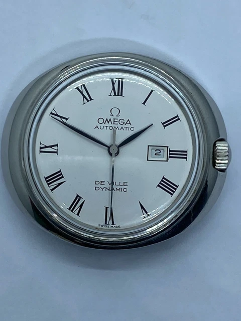 OMEGA DEVILLE DYNAMIC Automatico Data Quadrante Bianco Orologio Ledies ...