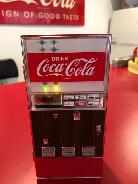 VINTAGE COCA-COLA VENDING Machine Bank Cc03223 Early Number Works With ...
