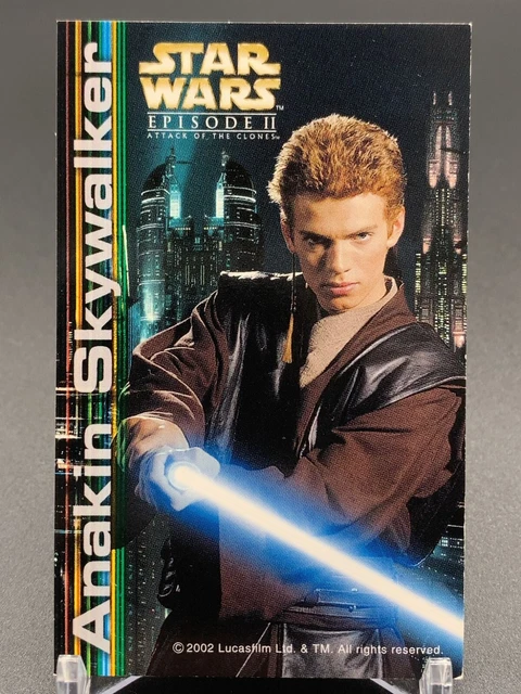 ANAKIN SKYWALKER DARTH Vader Star Wars Episode 2 Card 2002 Japanese $19 ...