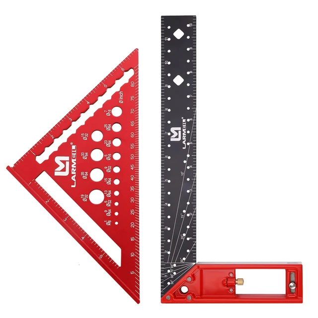 RAFTER SQUARE 7 Inch and Framing Square 12 Inch Carpenter Square Set ...