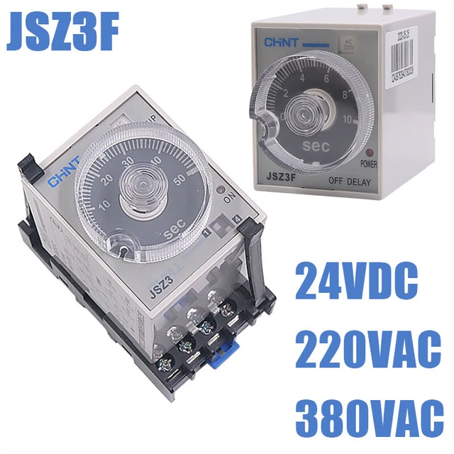 JSZ3F TIME RELAYS Power-on Delay Timer 8pin 24VDC 220VAC 380VAC Multi ...