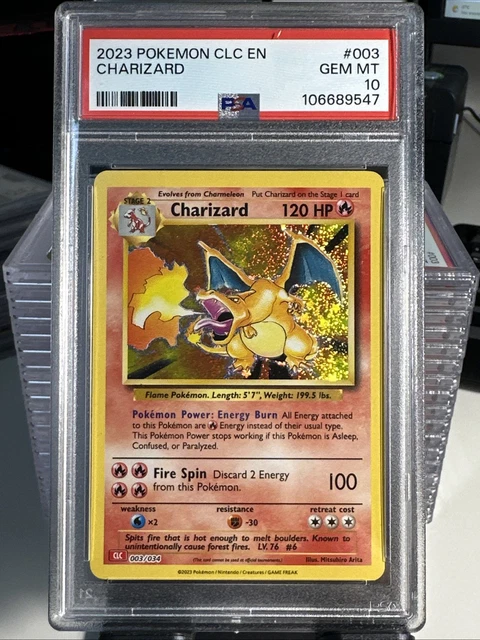CARTE POKEMON CHARIZARD (Dracaufeu) CLC EN 003 PSA 10 EUR 299,00 - PicClick FR