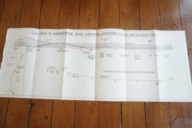 1972 HUMBERSTON ROAD Junction Leicester Railway Track Map Diagram £14. ...