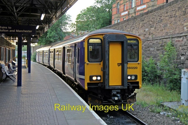 RAILWAY PHOTO CLASS 150 DMU Northern Rail 150220 Wigan Wallgate c2015 £ ...