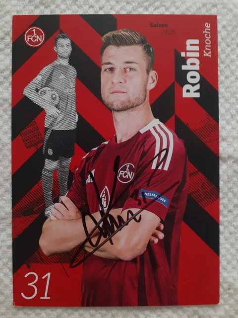 AUTOGRAMMKARTE ROBIN KNOCHE 1. FC Nürnberg Saison 2024/2025 EUR 1,00 - PicClick DE