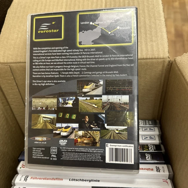EUROSTAR - BRUSSELS to London (DVD) Railway DVD ~ Drivers Eye View ...