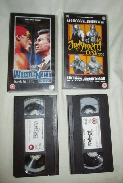 2 X RARE VHS Video Tapes - WWE Wrestlemania XIX / Judgement Day 2003 £11.00 - PicClick UK