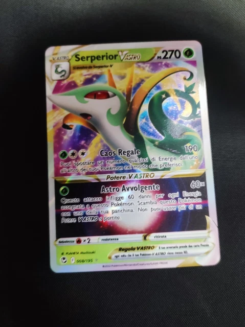 SERPERIOR V ASTRO 008/195 Ultra Rara Italiano POKEMON Tempesta ...