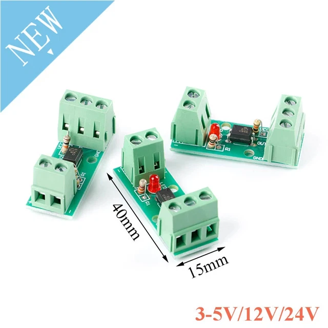 1 CHANNEL OPTO-ISOLATOR optoisolator optocoupler Arduino 5V 12V 24V £4. ...