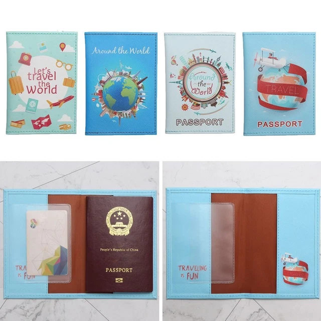TOUR AROUND THE World Map Passport Clip Document Organizer Travel ...