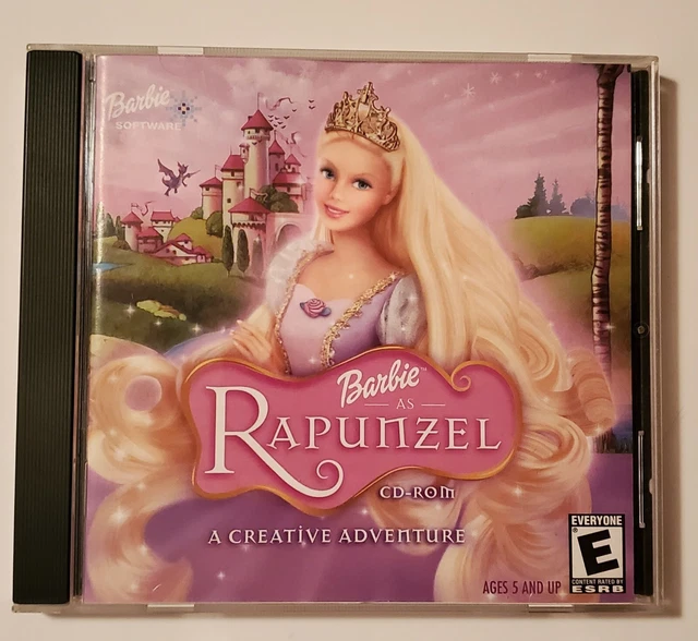 BARBIE AS RAPUNZEL A Creative Adventure (PC, 2002) CD-ROM Gioco per ...