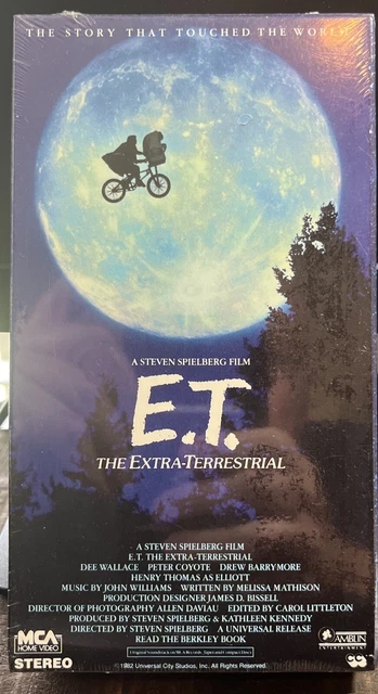 NEW & SEALED! E.T. The Extra-Terrestrial VHS Video Tape 1988 Green 1982 ...