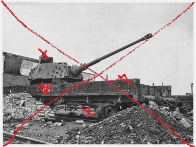 FOTO/PHOTO 919,PANZER,TANK, WW2, Tiger II Turm beim Bahntransport, US ...