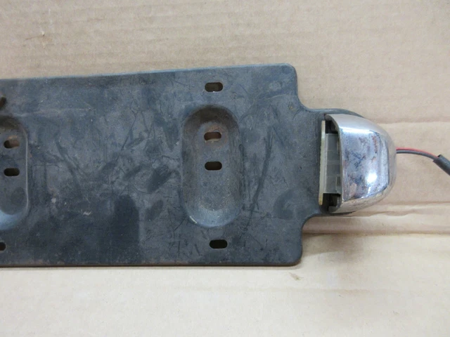 VINTAGE MG MGB Midget Triumph Rear License Plate Bracket Reverse Lights ...