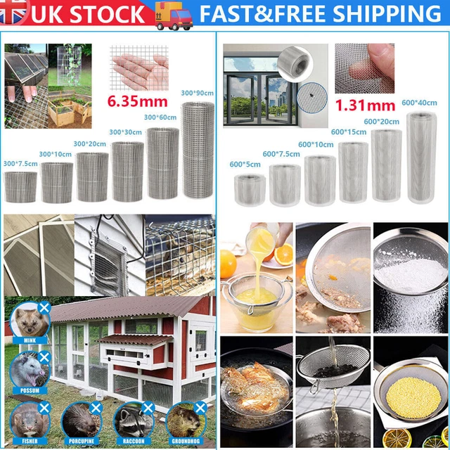 3M/6M STAINLESS STEEL Woven Wire Mesh Filter Grading Sheet Silk to ...